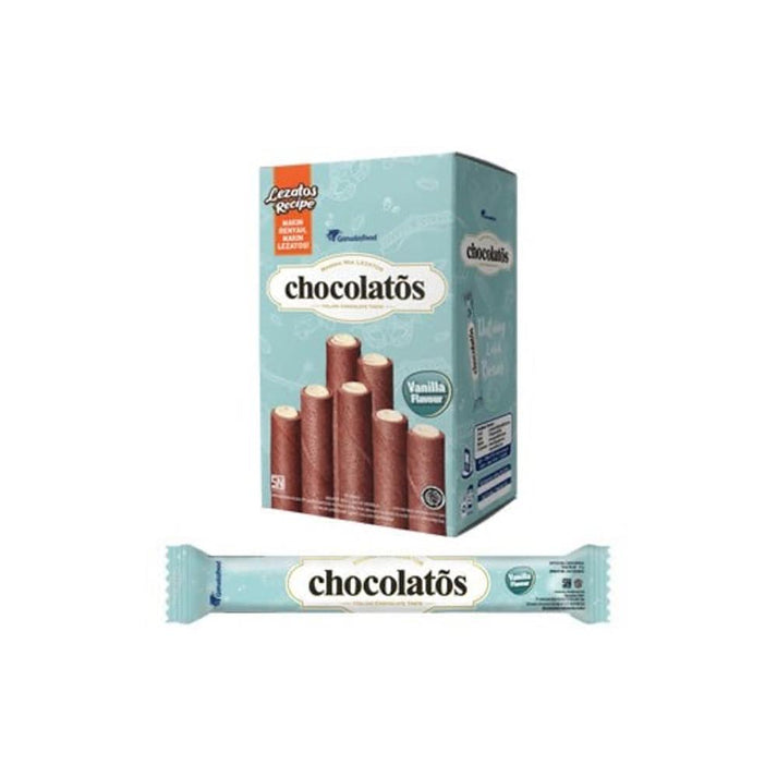 Garudafood Chocolatos Wafer Stick (Vanilla) 24 Pcs – HelloAsia!
