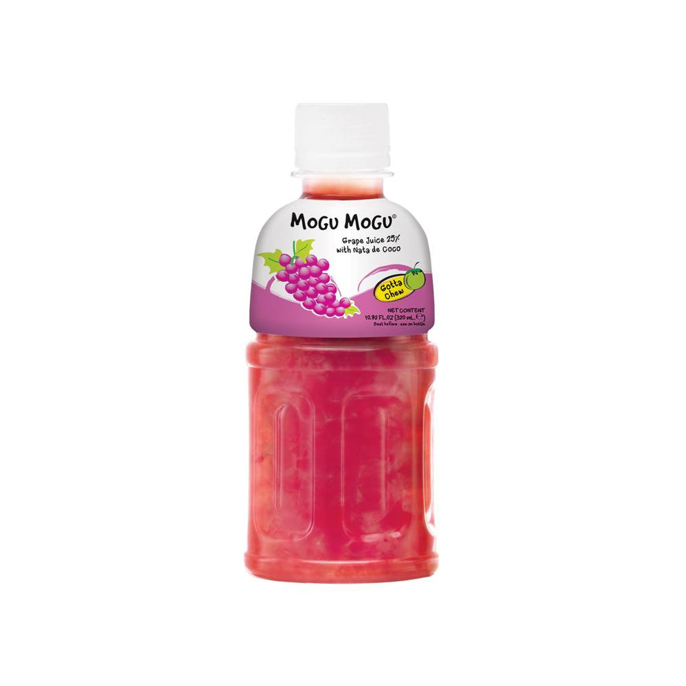 Mogu Mogu Flavored Drink with Nata De Coco (Grape) 320ml – HelloAsia!